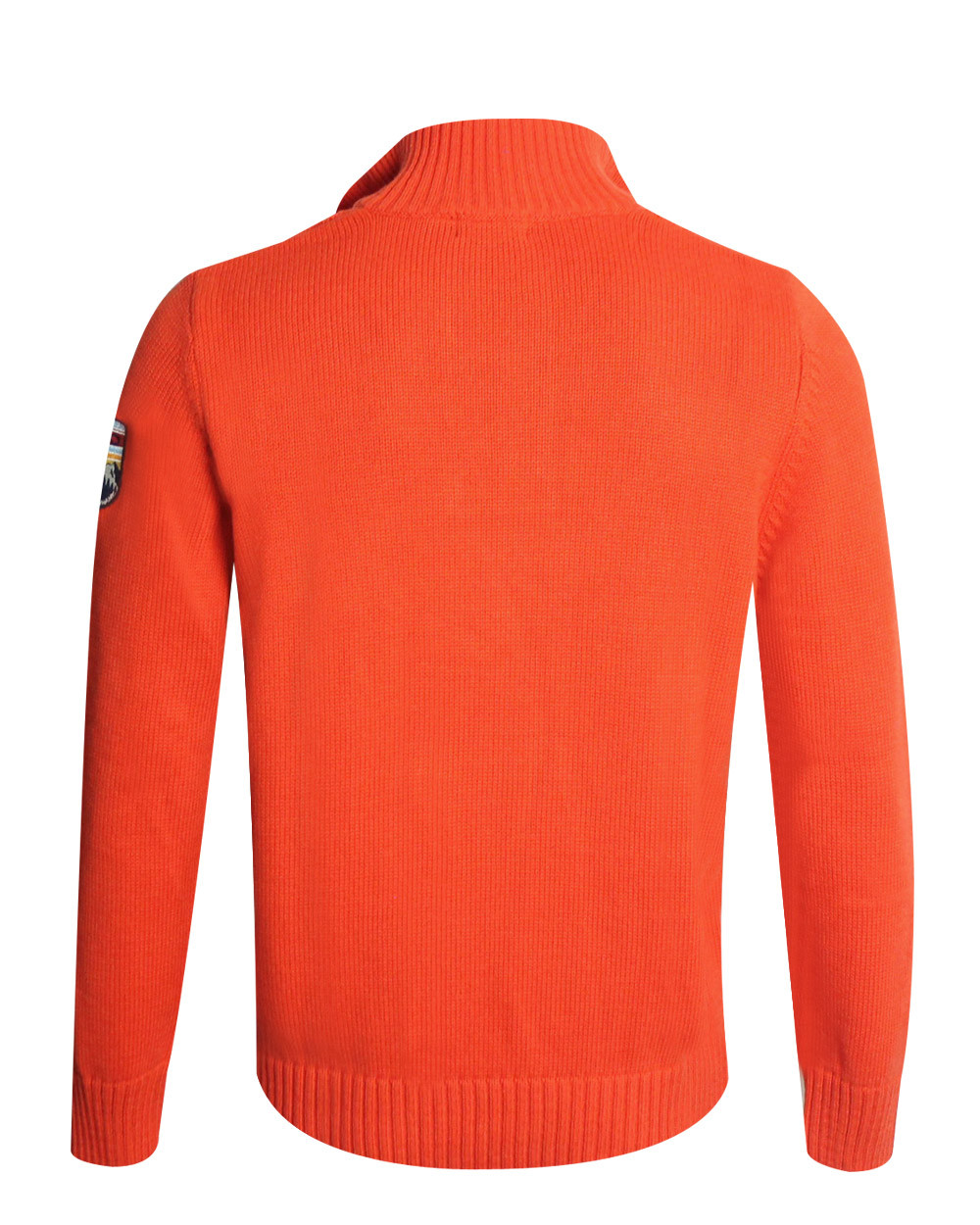 Pull torsadé Cardrona Otago rugby orange pour homme